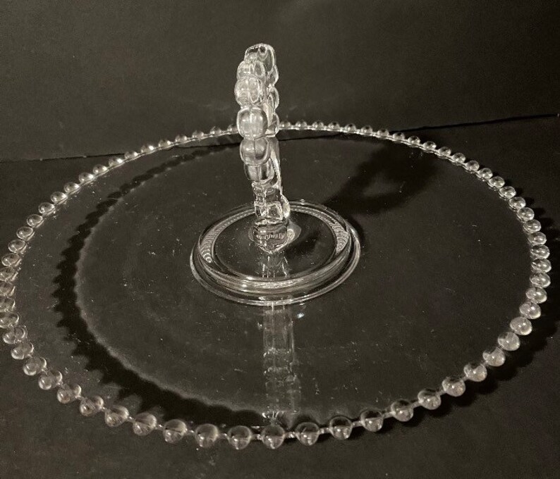 Vintage Candlewick Imperial Glass Pastry Tray in Perfect Condition - Etsy