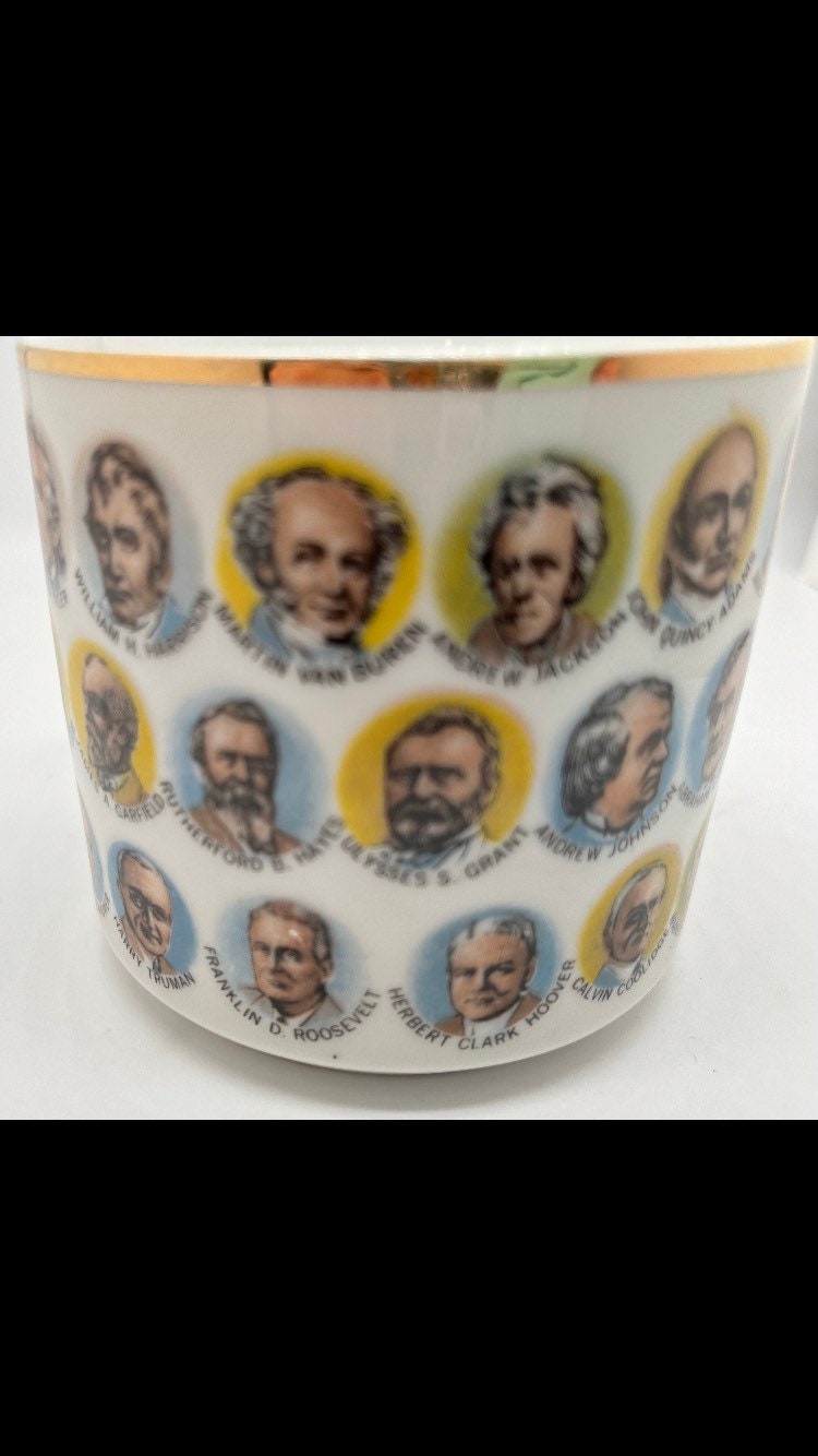 Chadwick-miller 1966 Made in Japan USA Presidents Mug - Etsy