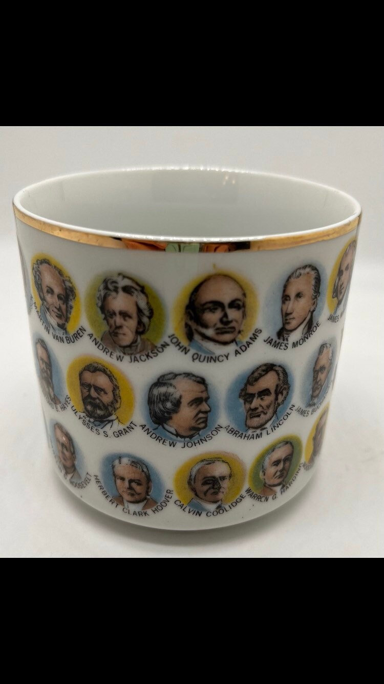 Chadwick-miller 1966 Made in Japan USA Presidents Mug - Etsy