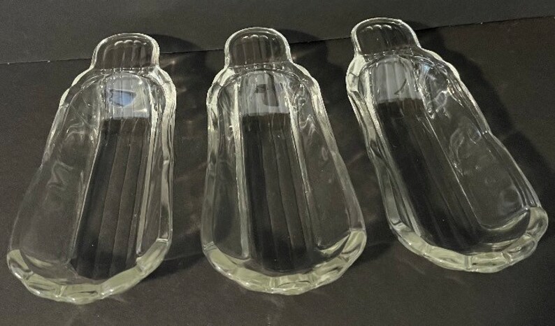 Vintage Banana Split Glass Dishes Set of 3 - Etsy