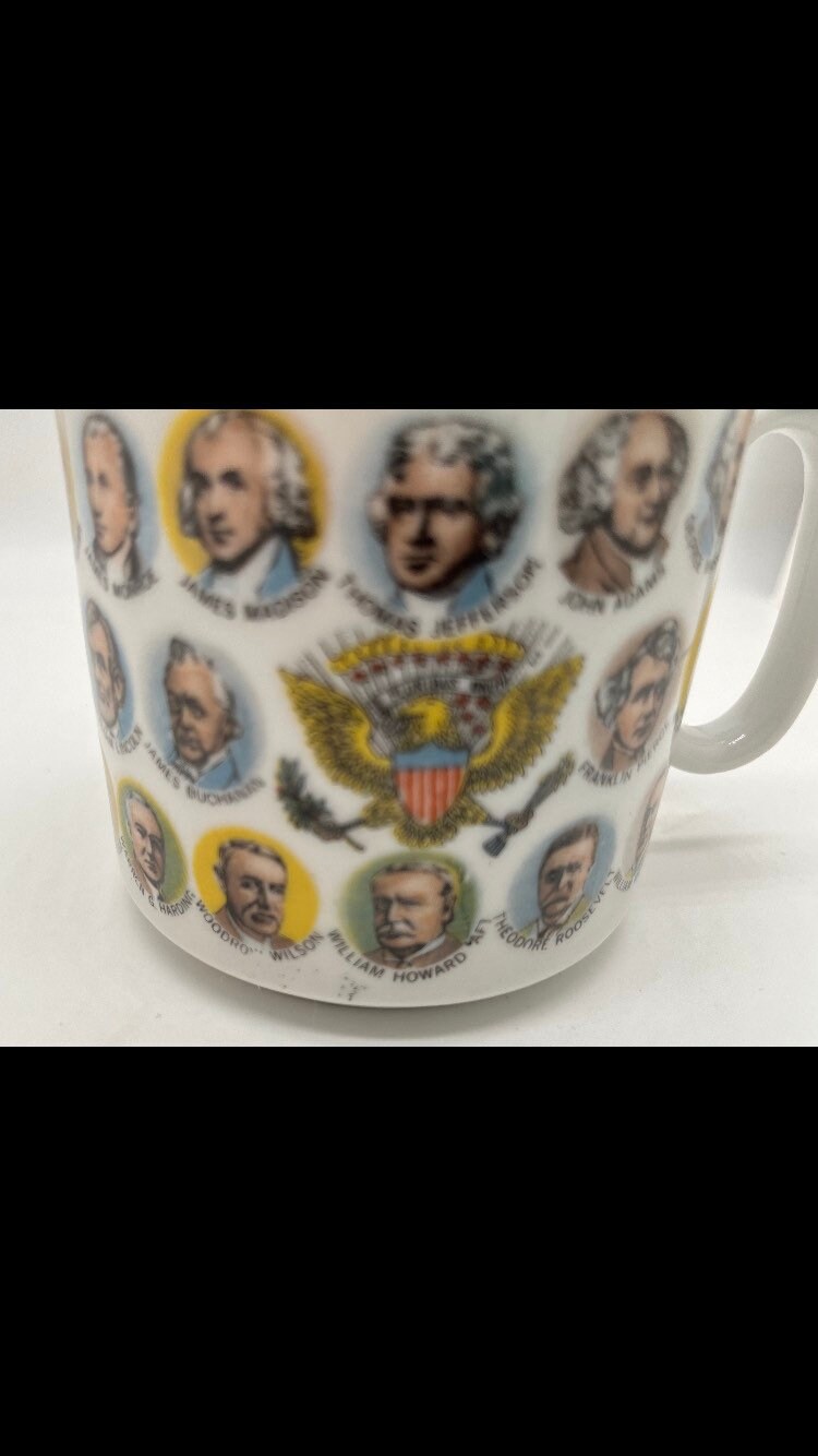 Chadwick-miller 1966 Made in Japan USA Presidents Mug - Etsy