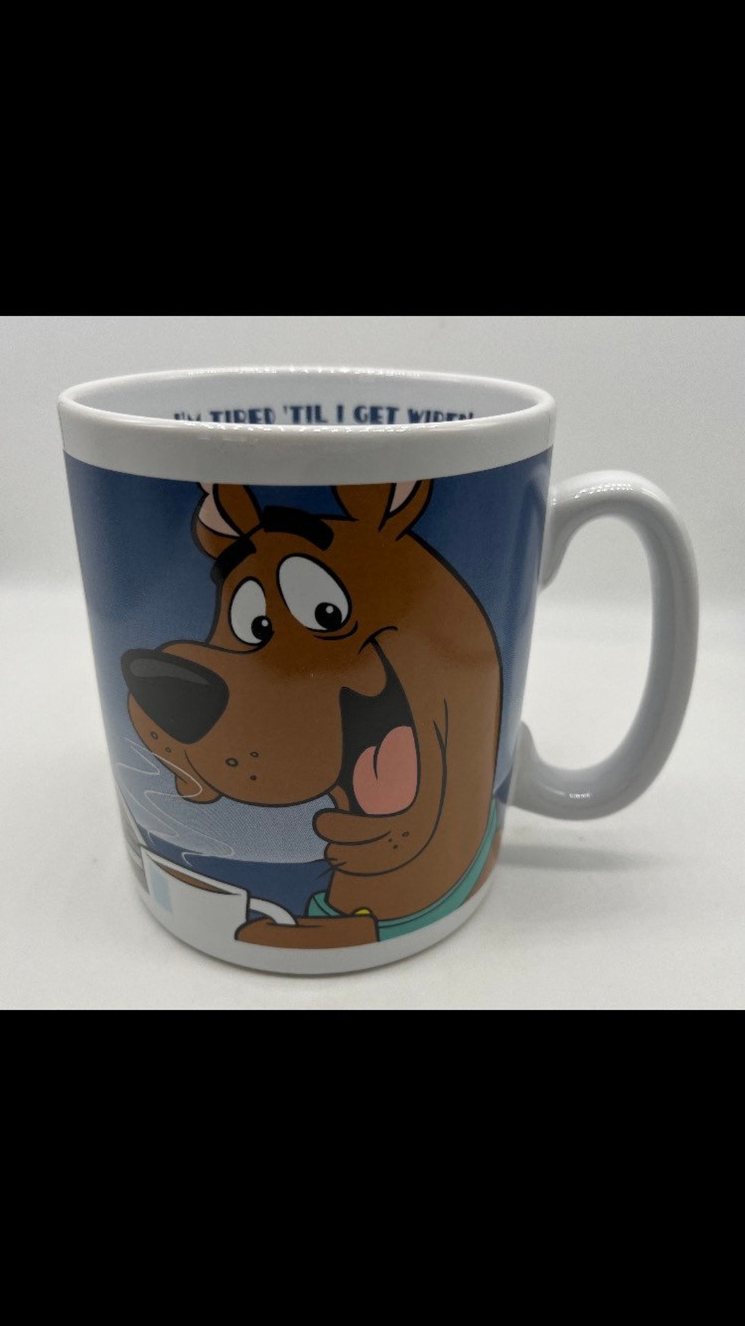 Vintage Warner Brothers Large Scooby Doo Mug 1998. Im Tired Til Im ...