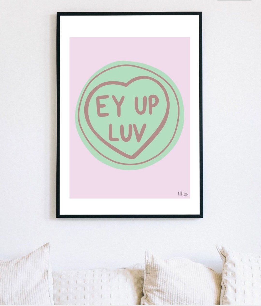 Ey up Luv Poster Yorkshire Slang Poster - Etsy