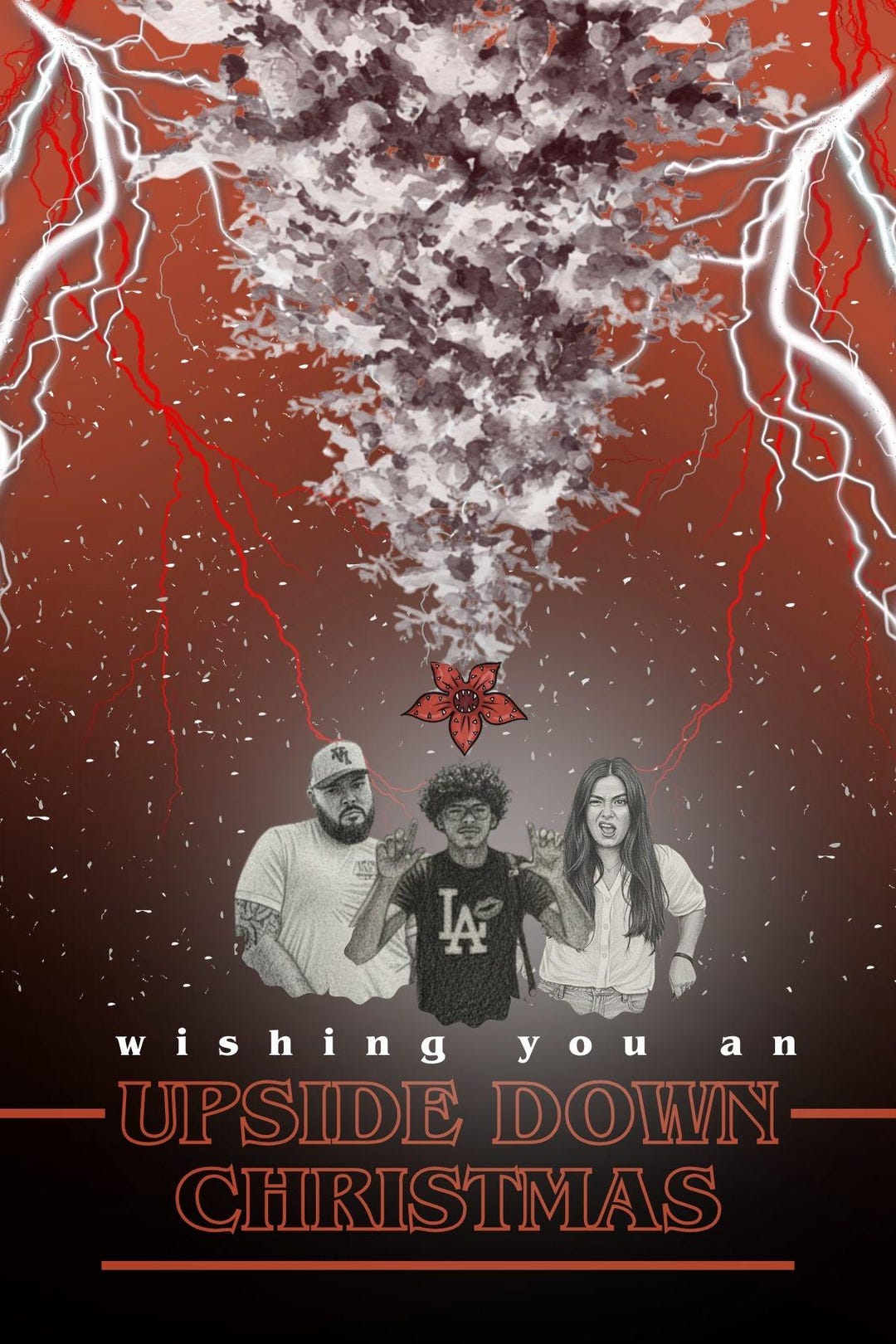 Stranger Things Holiday Card Template (CANVA) - Etsy