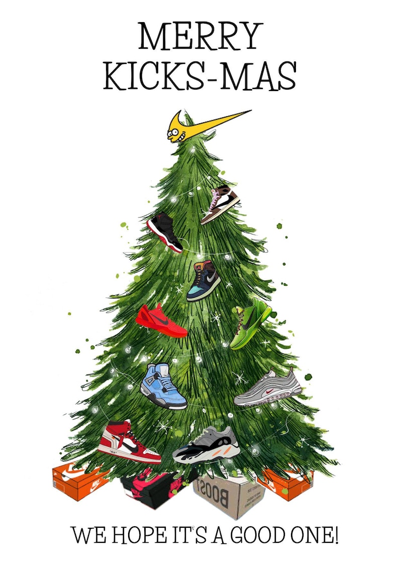 Sneakerhead Holiday Card – the Ultimate Sneaker Gift! - Etsy