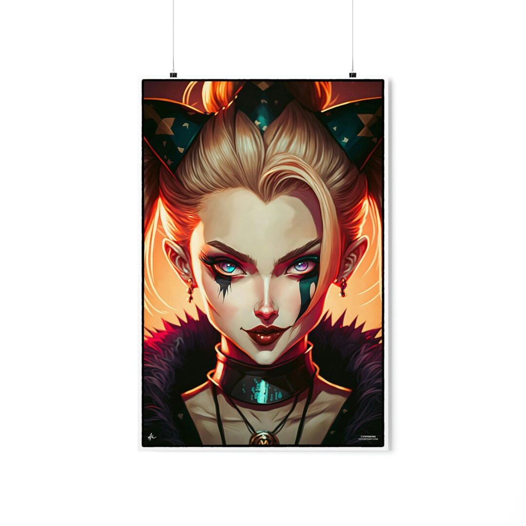 Harley Quinn: the Sultry Smile Poster - Etsy