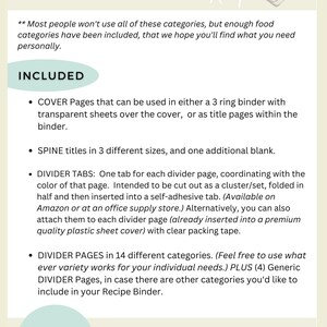 Brand NEW!! MODERN Style Recipe Binder Title/cover/divider Pages! - Etsy
