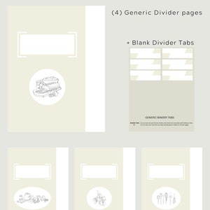 Brand NEW!! MODERN Style Recipe Binder Title/cover/divider Pages! - Etsy