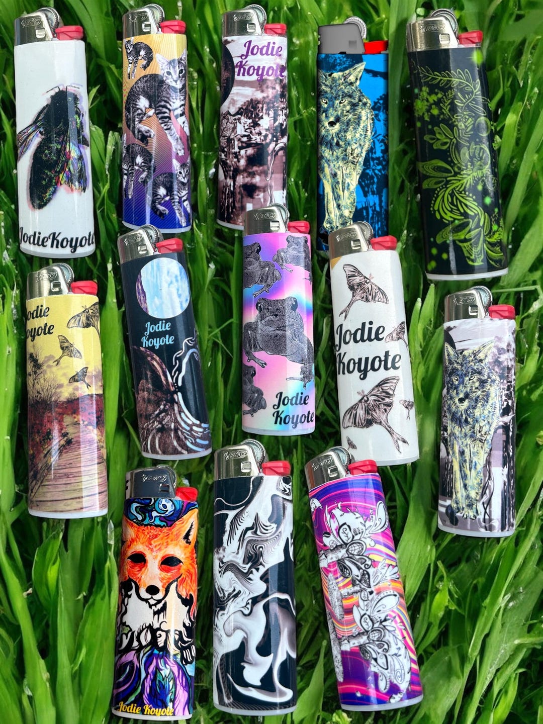 One of a Kind BIC Lighters ~ Custom Art Designs by Jodiekoyote - Etsy