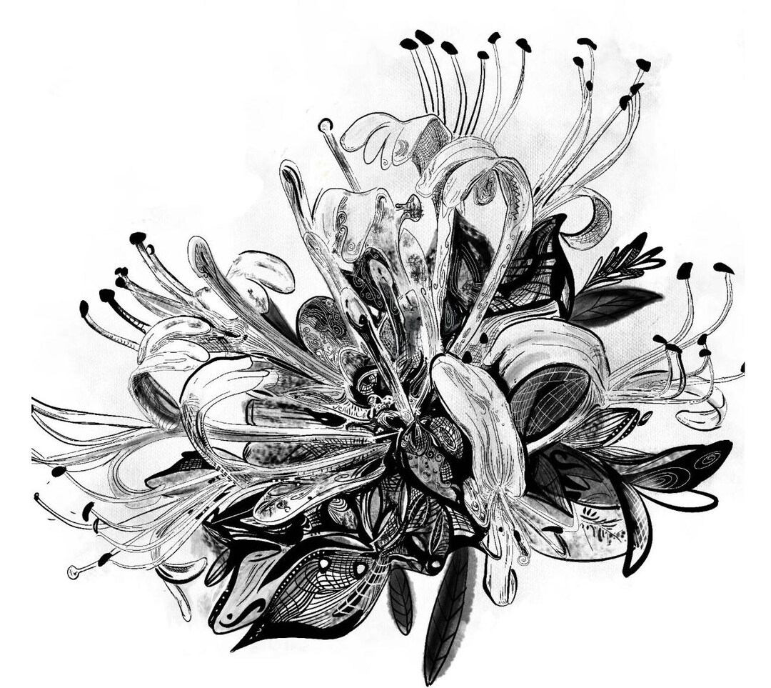 Holographic Honeysuckle Sticker - Etsy