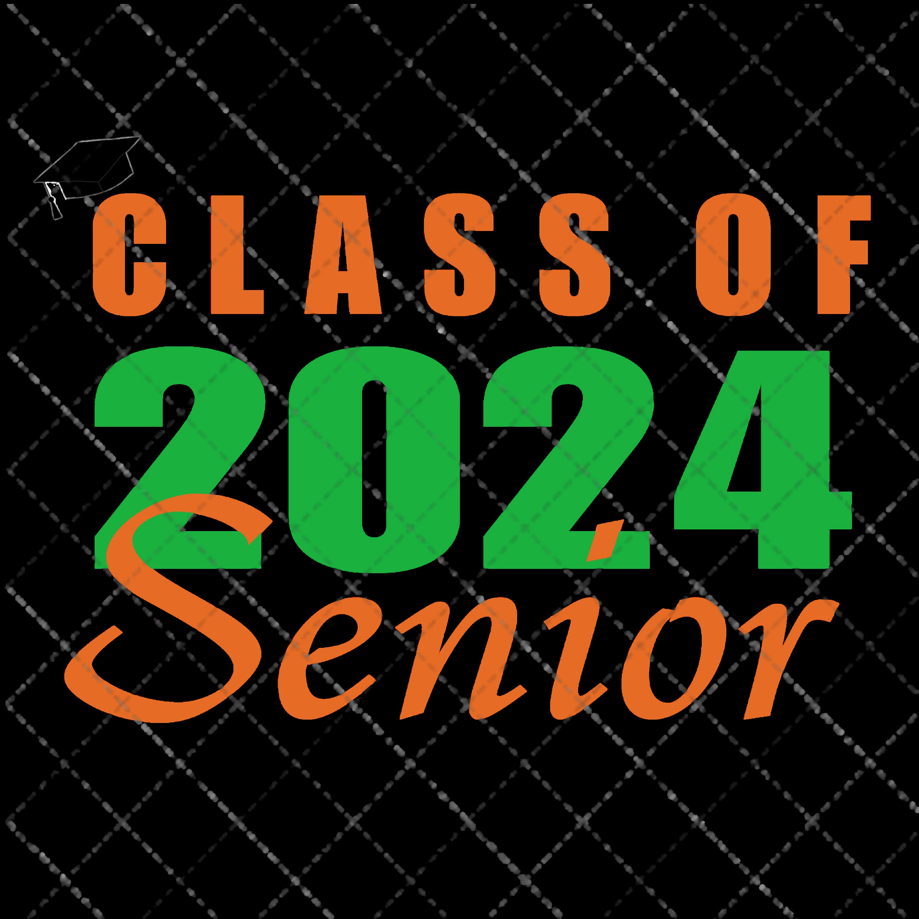 Senior 2024 Graduate Class of 2024 PNG SVG DTF - Etsy
