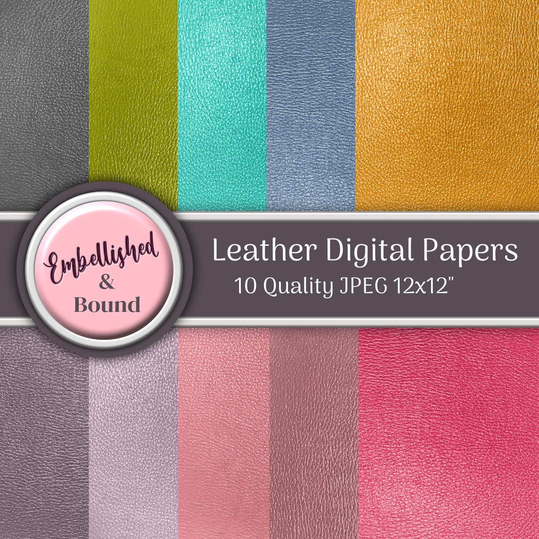 Leather Digital Papers, JPEG 10 Shades Leather Paper Download - Etsy