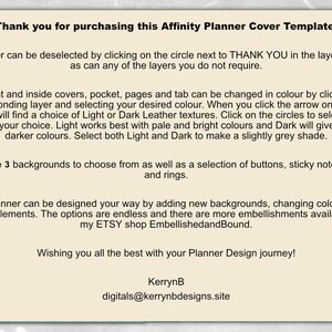 Affinity Planner Cover Kit Template for Affinity Designer - Etsy