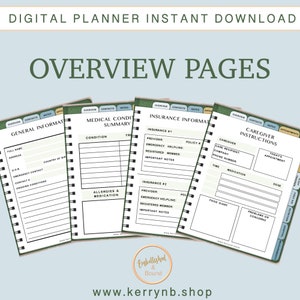 Medical Planner Digital PDF for Keeping Track of Your Health and ...