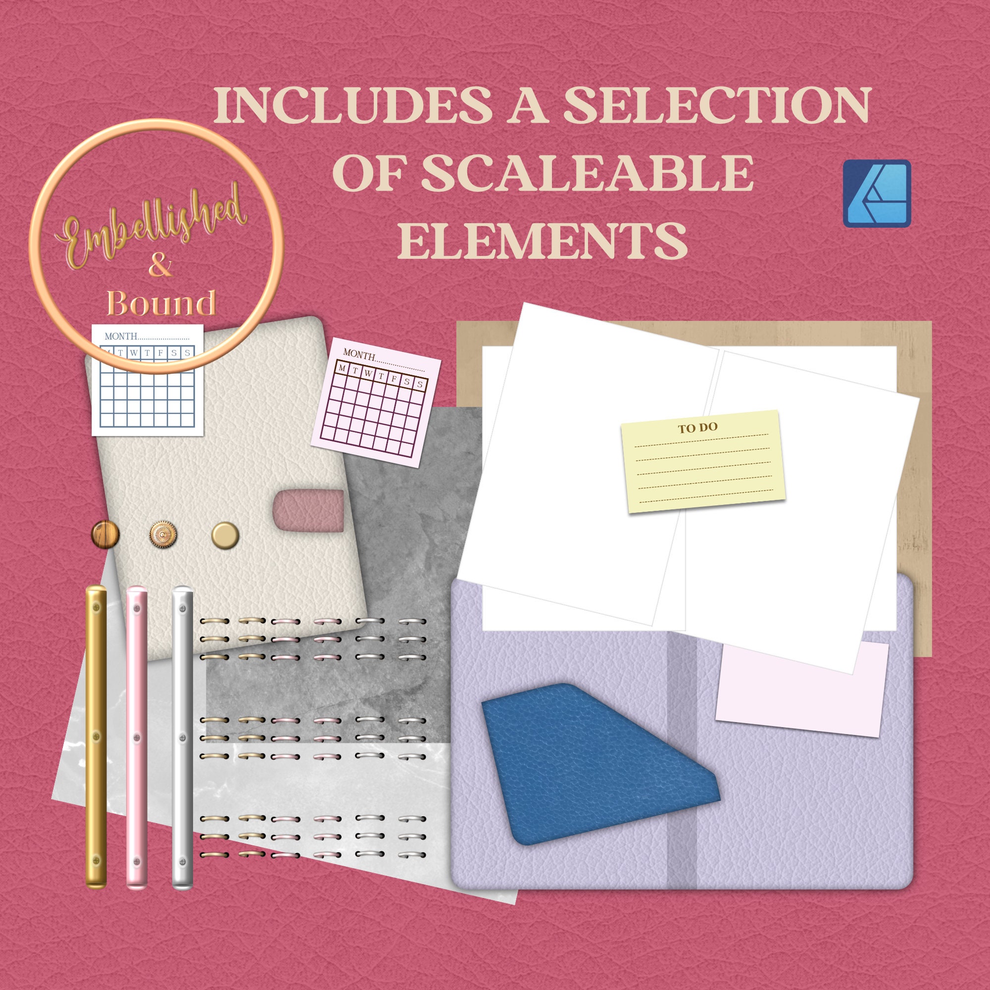 Affinity Planner Cover Kit Template for Affinity Designer - Etsy