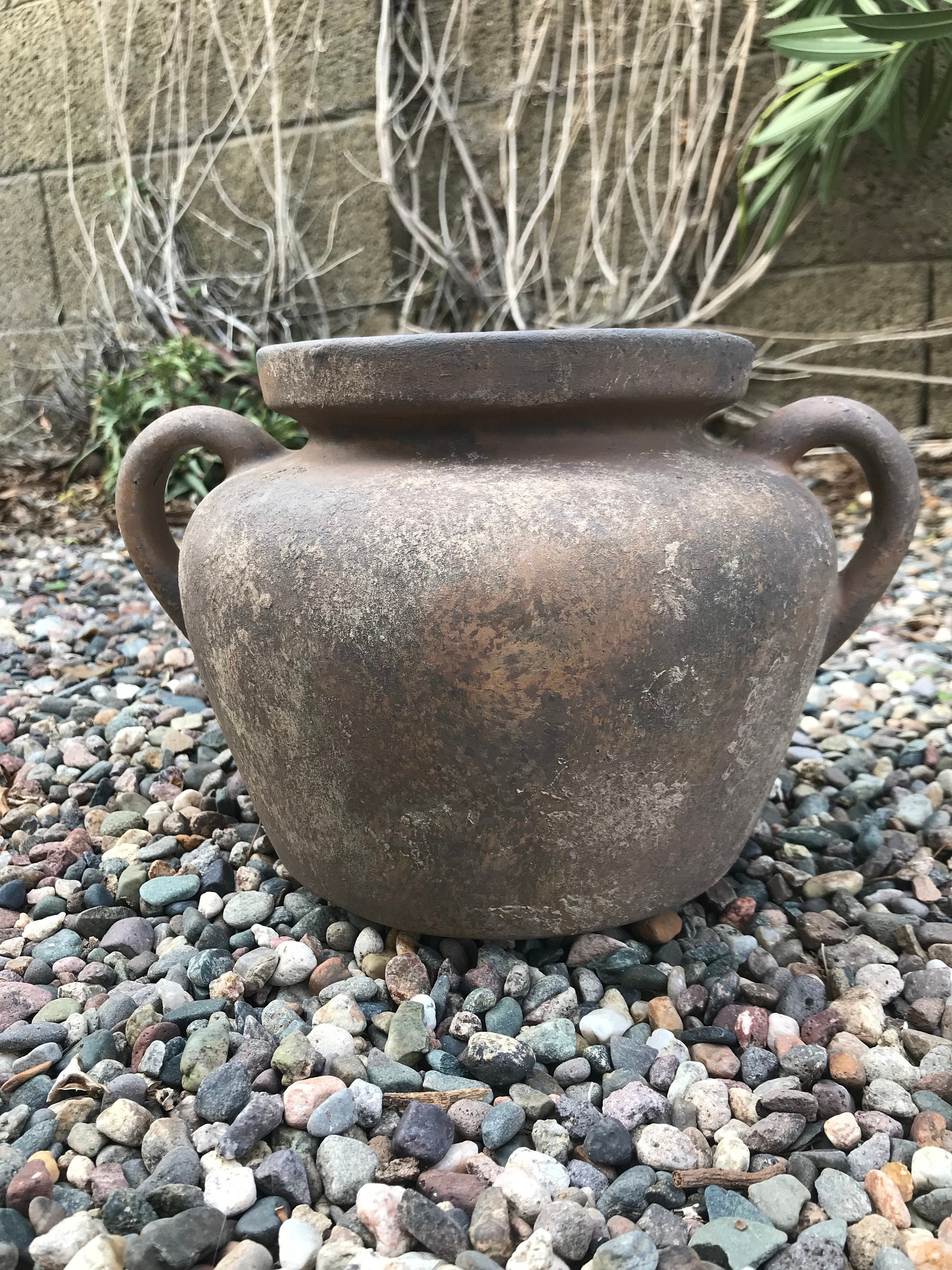 Aged, Old, Bean Pot, Antiqued, Rustic, Vessel, Decorative, Gift - Etsy
