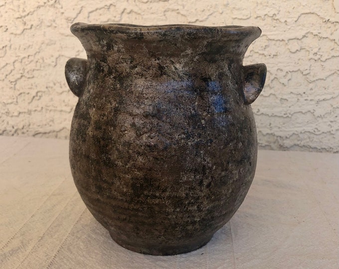 Aged Pot Rustic Vessel Modern Farmhouse Pot Old Vase Gift Accent Pots ...