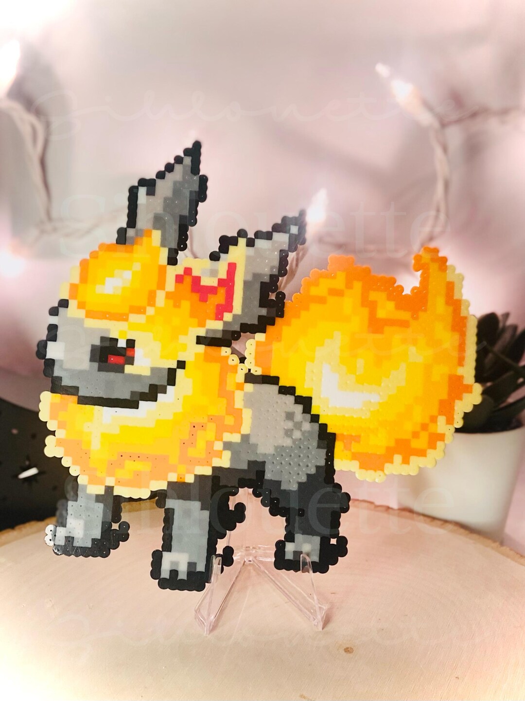Halloween Hellfire Flareon Perler Bead Standee - Etsy