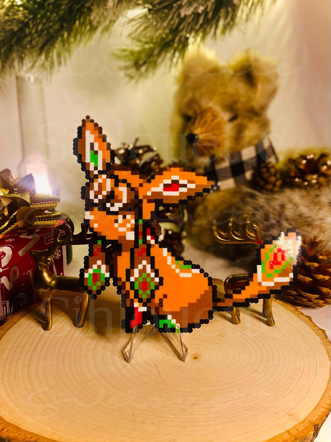 Christmas Ginger Bread Glaceon Perler Bead Standee - Etsy