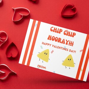 PRINTABLE Kid Valentines Day Card | Chips Valentines Day Cards | Snack ...