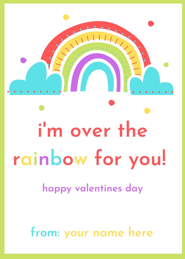 PRINTABLE Kid Valentines Day Card | Cute Valentines Day Cards ...