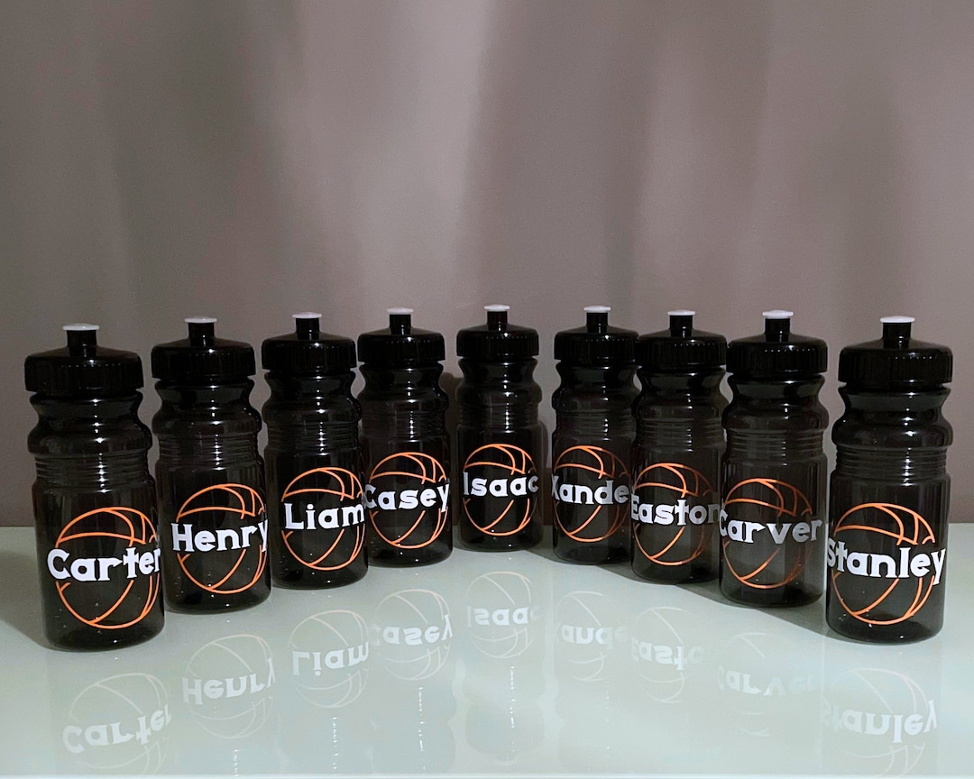 Team Sports Water Bottle, 20 or 24oz Basketball Drink Bottle ...