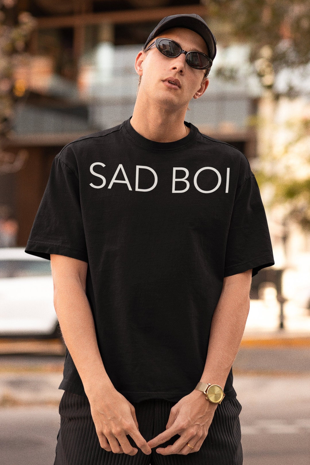 Sad Boi Unisex Jersey Short Sleeve Tee, Emo Goth T-shirt, Dark ...