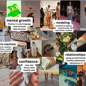 Aesthetic Vision Board Template - Etsy