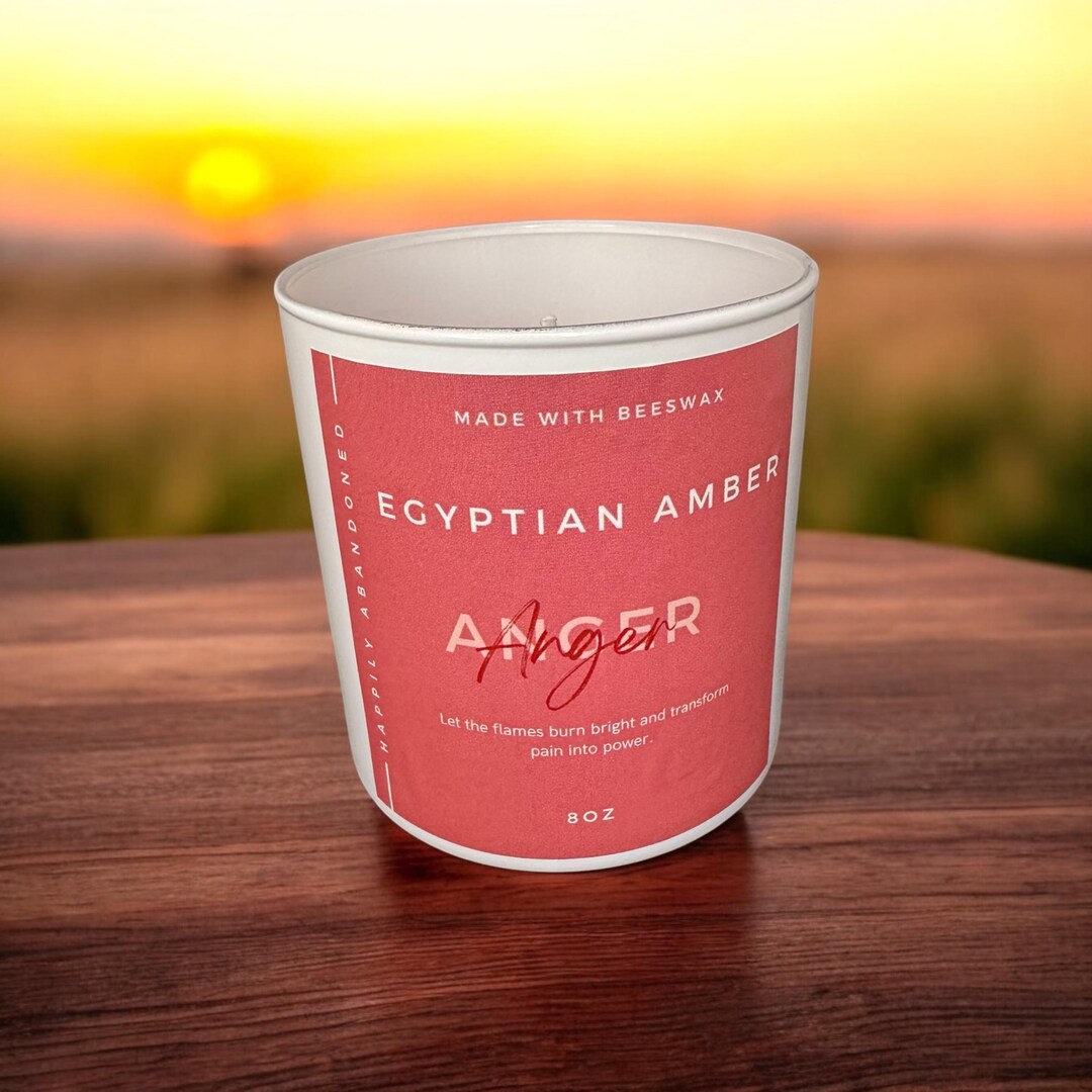 Egyptian Amber Candle anger Stage - Etsy