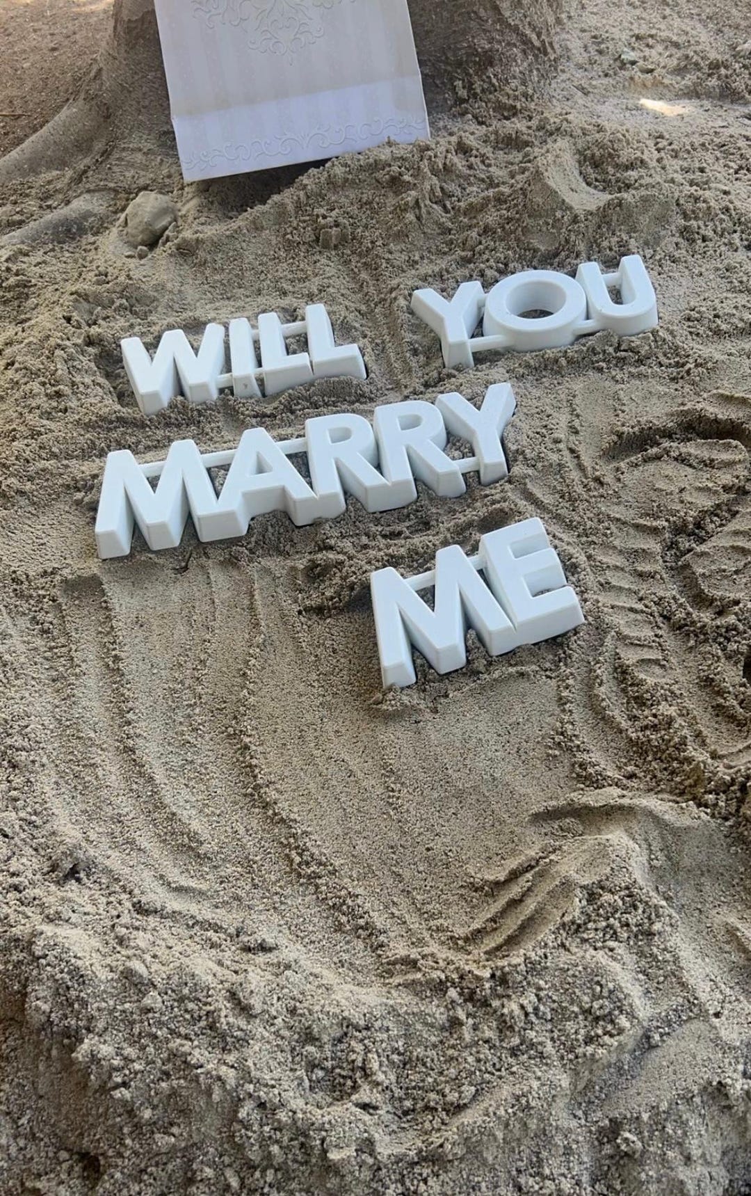 Will You Marry Me? Sand Mold • Beach Proposal Decor - Etsy
