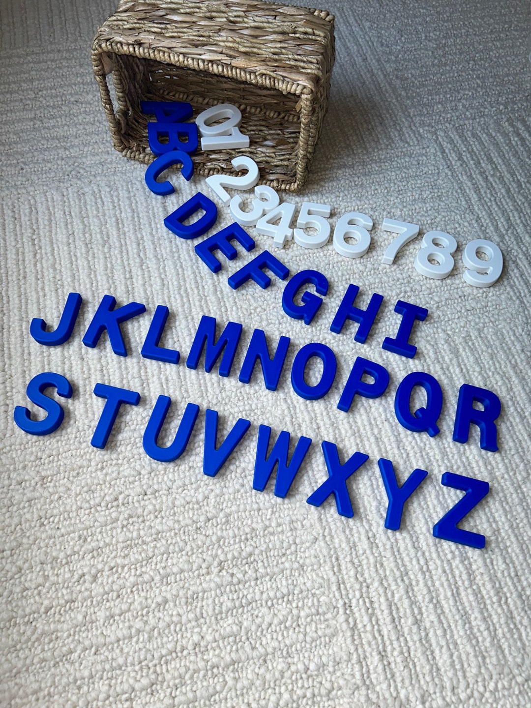 26 Letters Alphabet 3D Printed in Any Color Reinforce Learning at Home ...