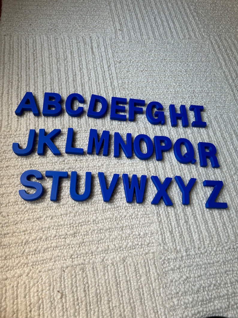 26 Letters • Alphabet • 3D Printed in Any Color! • Reinforce Learning ...