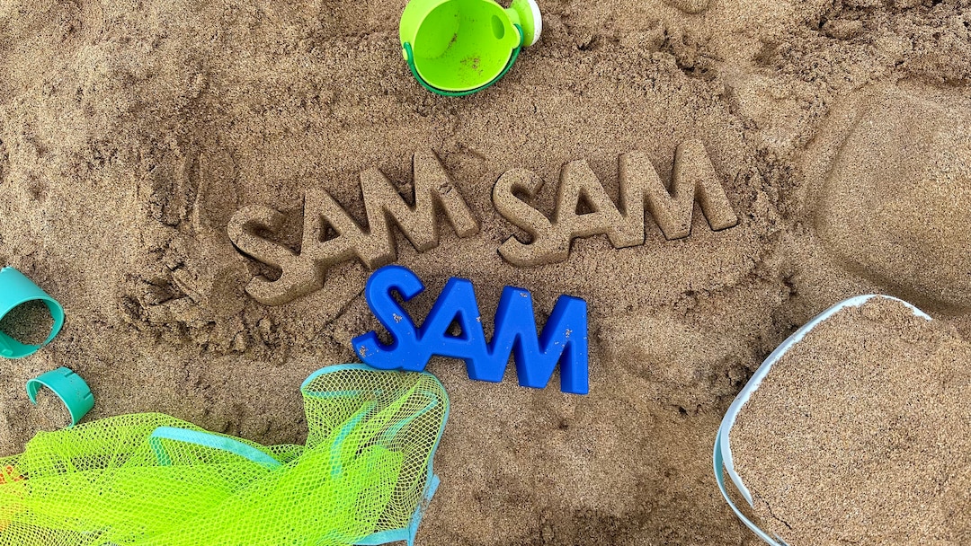 The ORIGINAL Personalized Sand Mold: Custom 3D Printed Name, Beach Toy ...