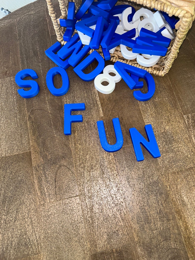26 Letters • Alphabet • 3D Printed in Any Color! • Reinforce Learning ...