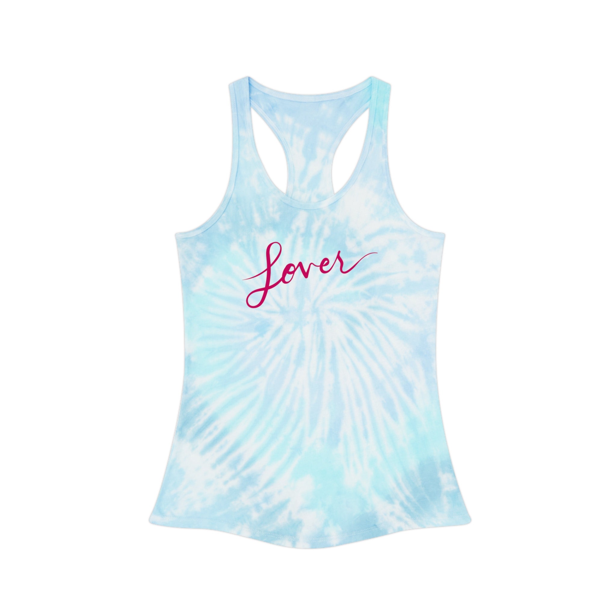 TS Lover Album Cover Tie Dye Racerback Tank Top, Womens Taylor Eras ...