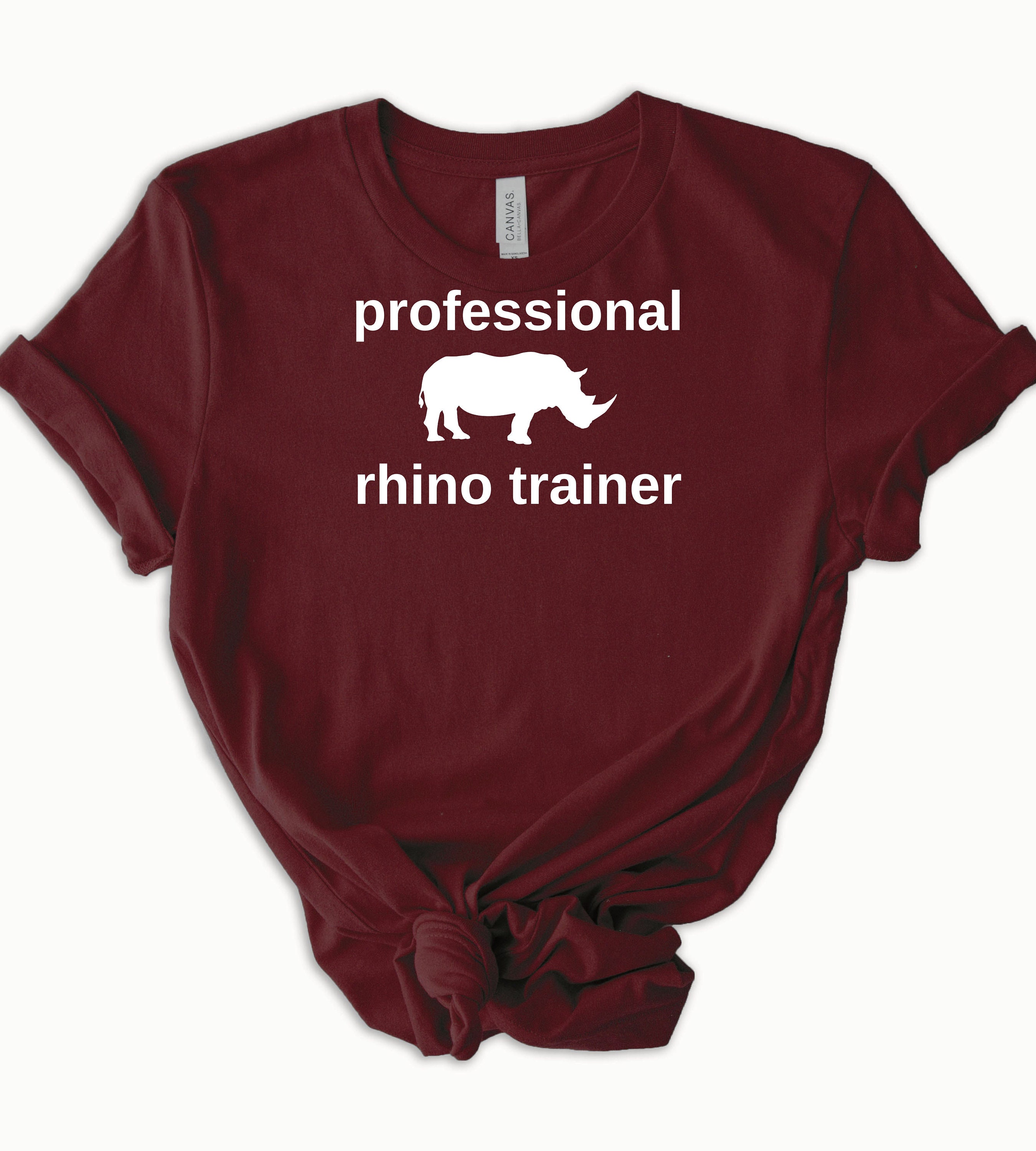 Rhino Tee Shirt, Funny Rhino Tshirt, Rhino Trainer, Rhino Shirt, Funny Rhino Tee - Etsy