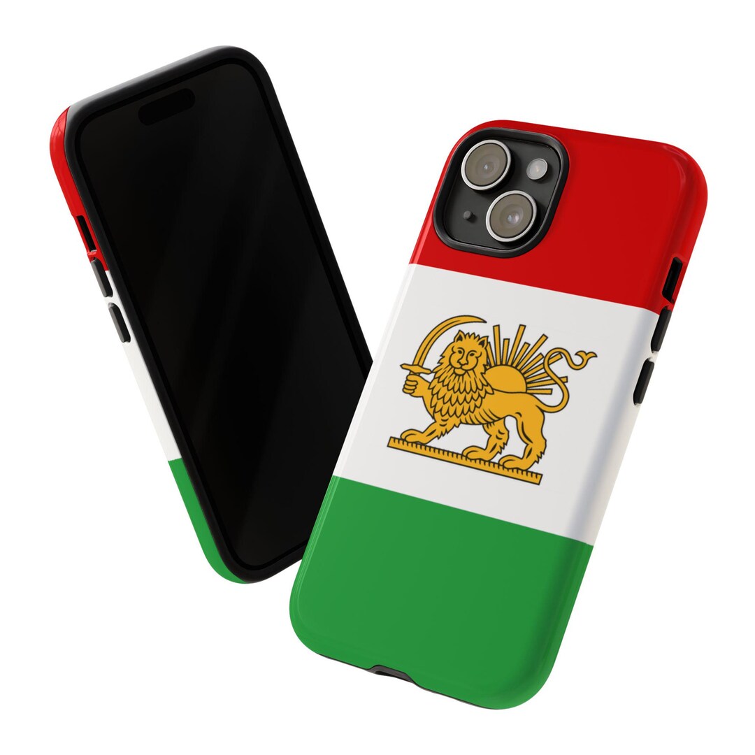 Iran Lion and Sun Flag iPhone Case Pahlavi Era Symbol | Persian ...