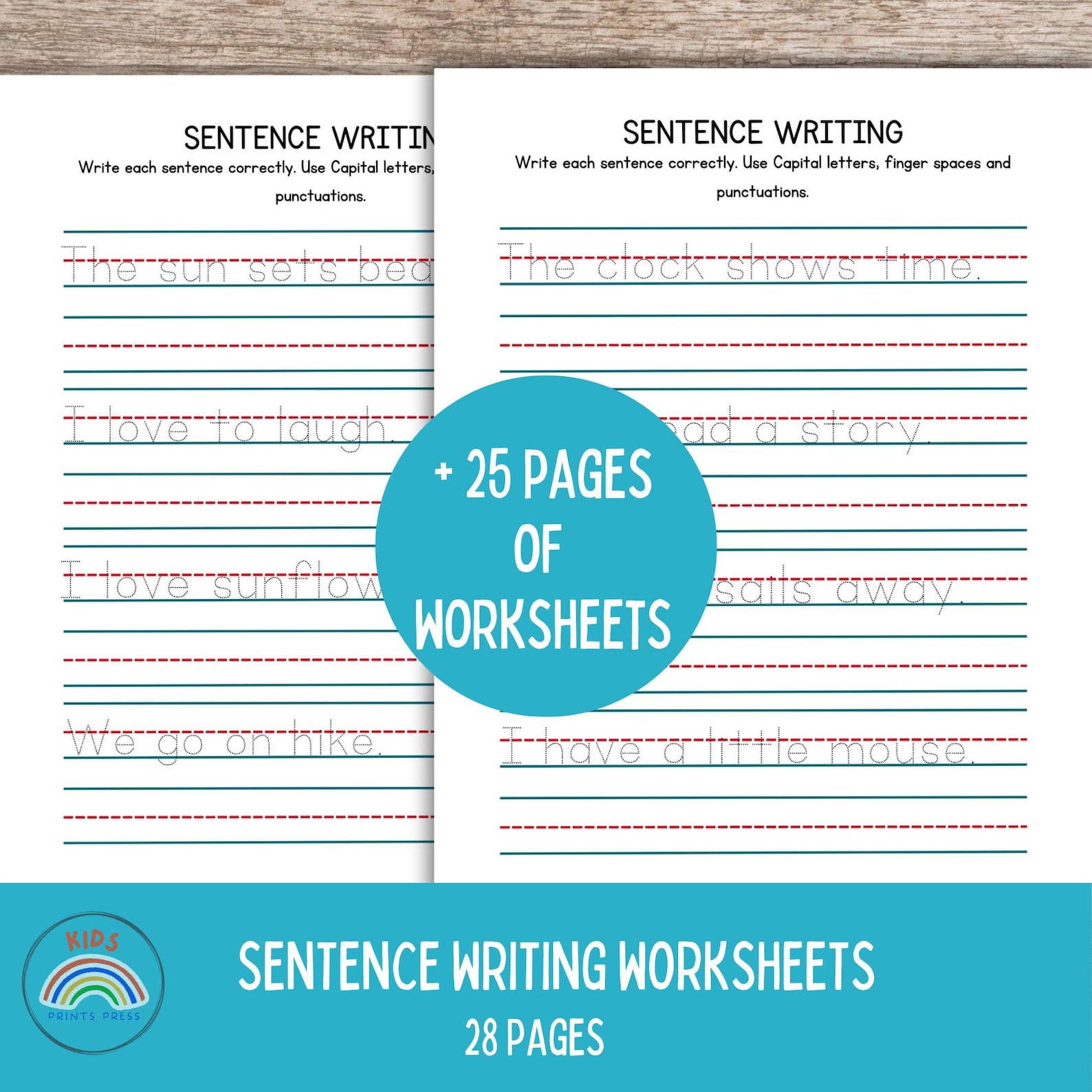 Sentence Writing Worksheets, Practice Writing Sentences, Printable ...