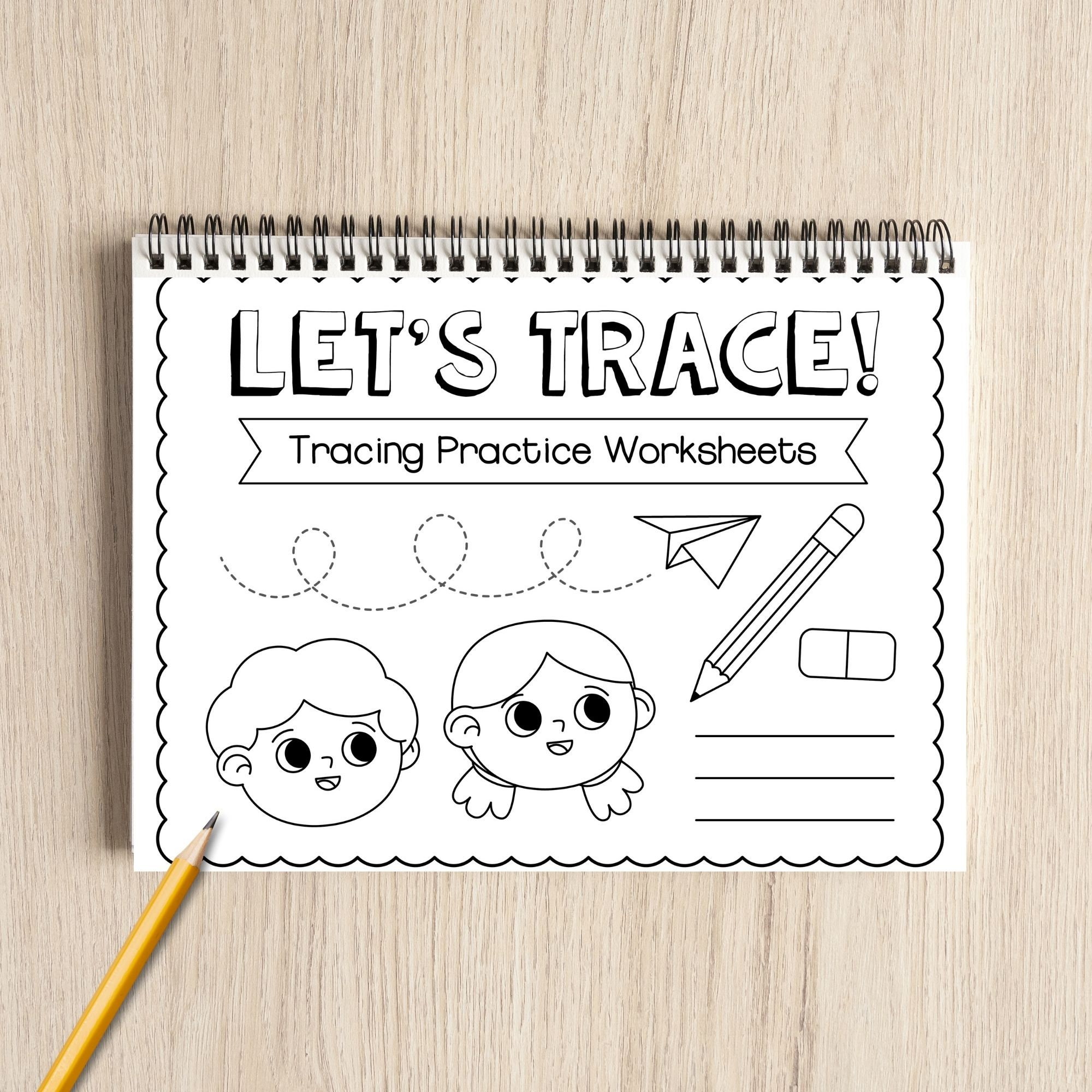 Numbers, Alphabets, Lines and Shapes Tracing Bundle for Toddler ...