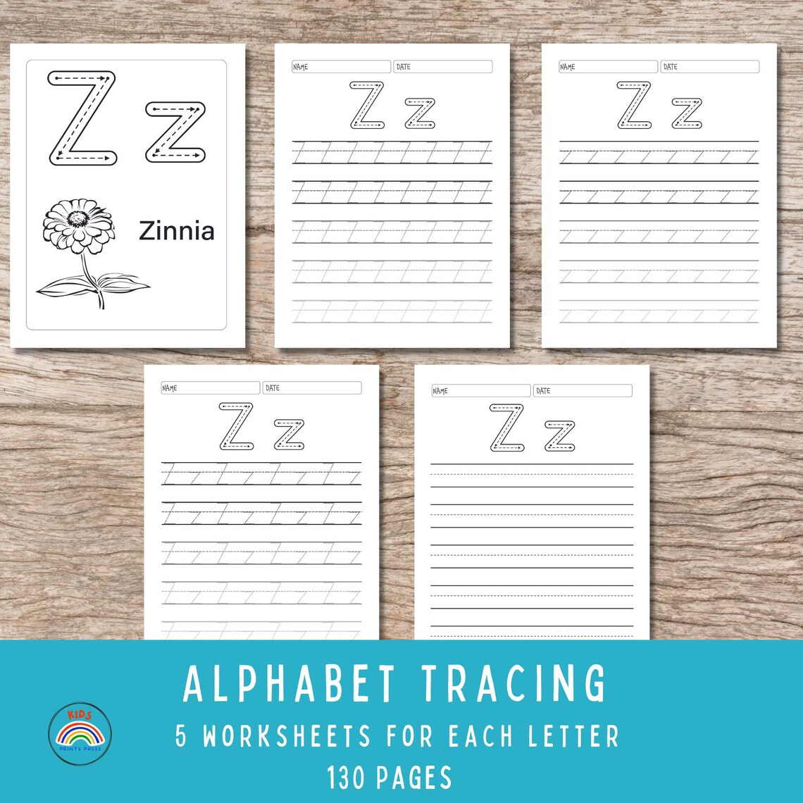 Printable Alphabet Tracing Bundle for Preschool, Uppercase Lowecase ...