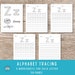 Printable Alphabet Tracing Bundle for Preschool, Uppercase Lowecase ...