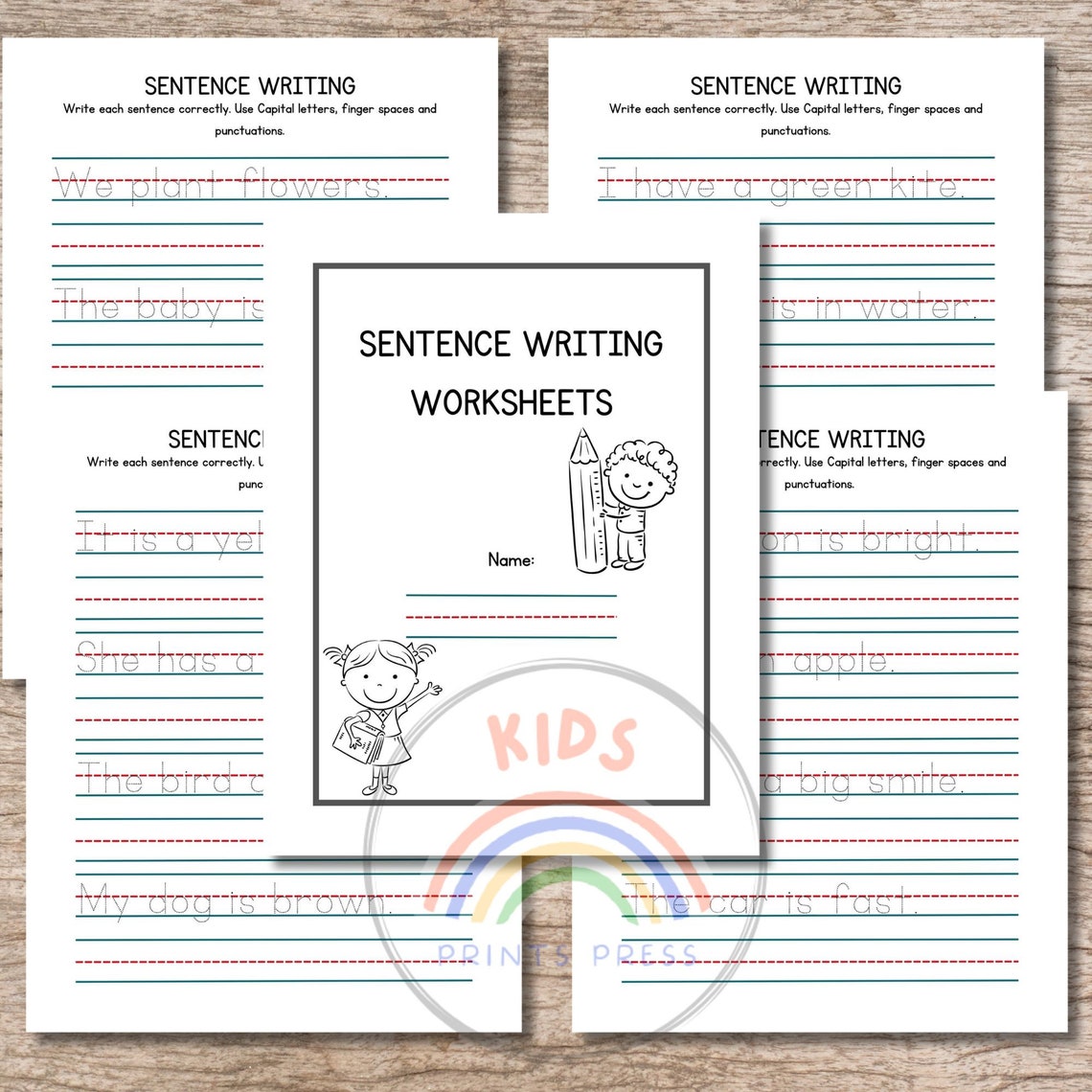Sentence Writing Worksheets, Practice Writing Sentences, Printable ...
