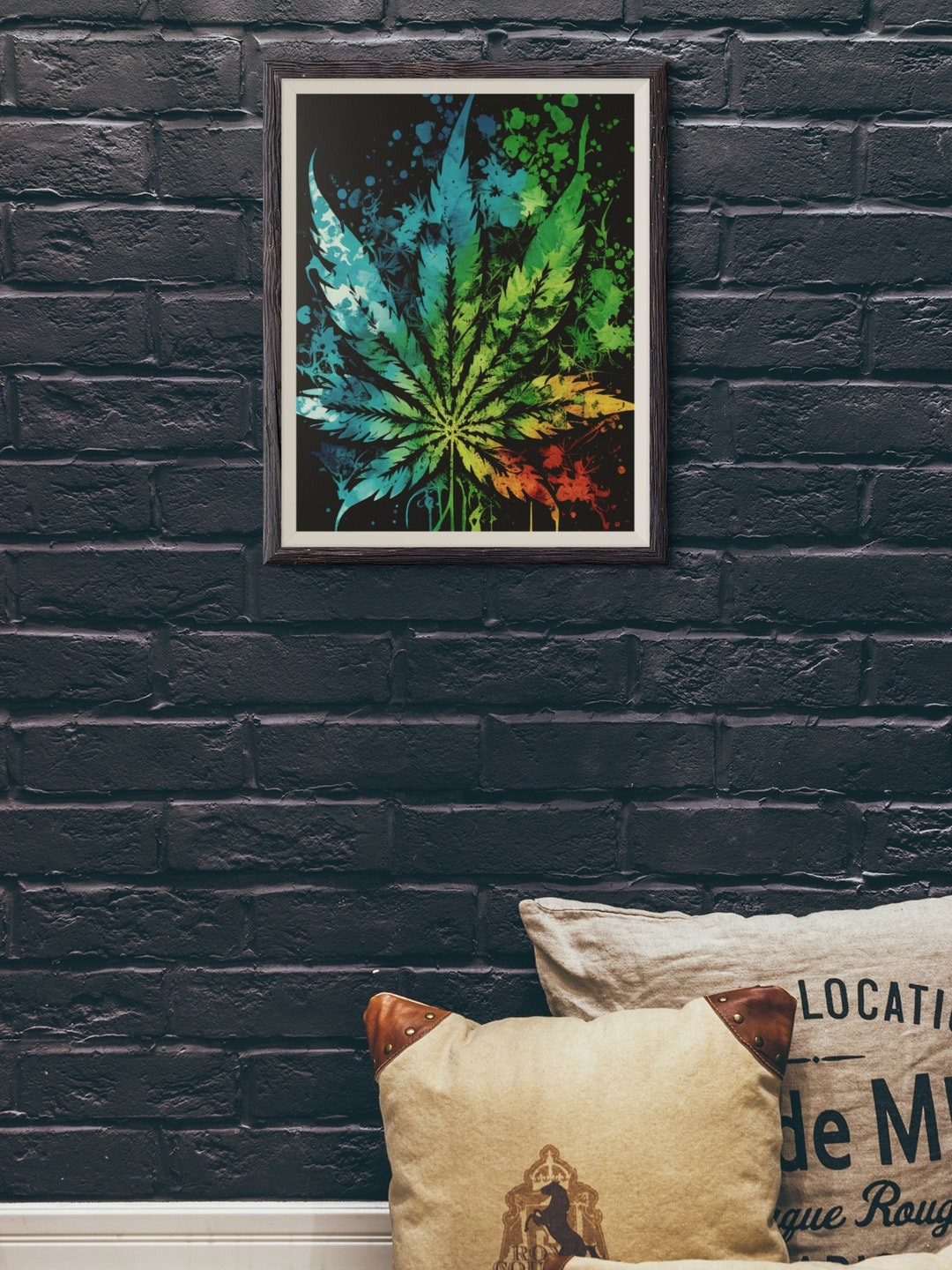 Printable Weed Artweed Postercannabis Print Printable Cannabis ...