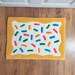 Poptart Rainbow Sprinkle Tufted Rug - Etsy