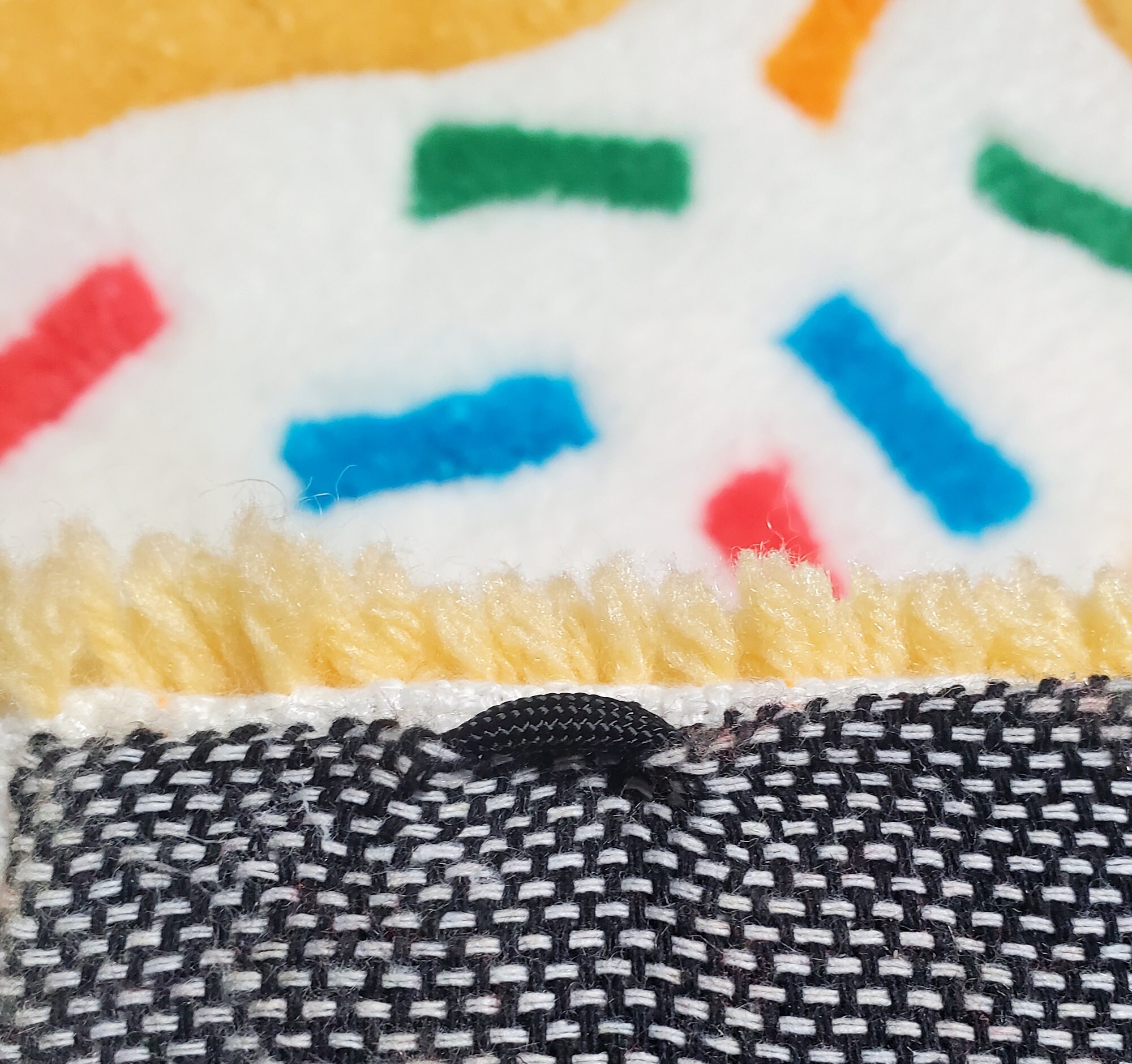 Poptart Rainbow Sprinkle Tufted Rug - Etsy