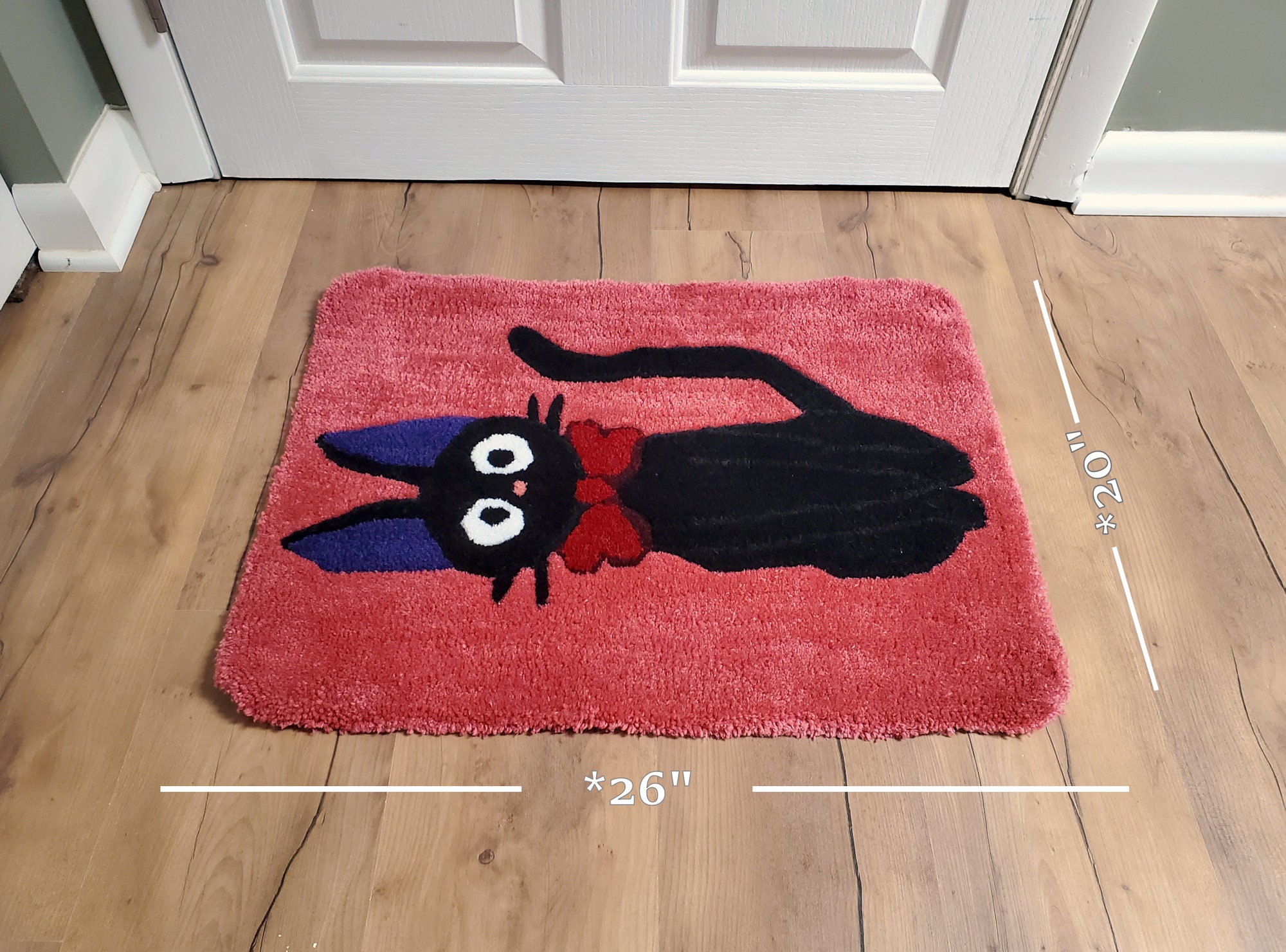 Jjiji Kiki's Delivery Service Tufted Rug, Pink - Etsy