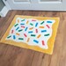 Poptart Rainbow Sprinkle Tufted Rug - Etsy