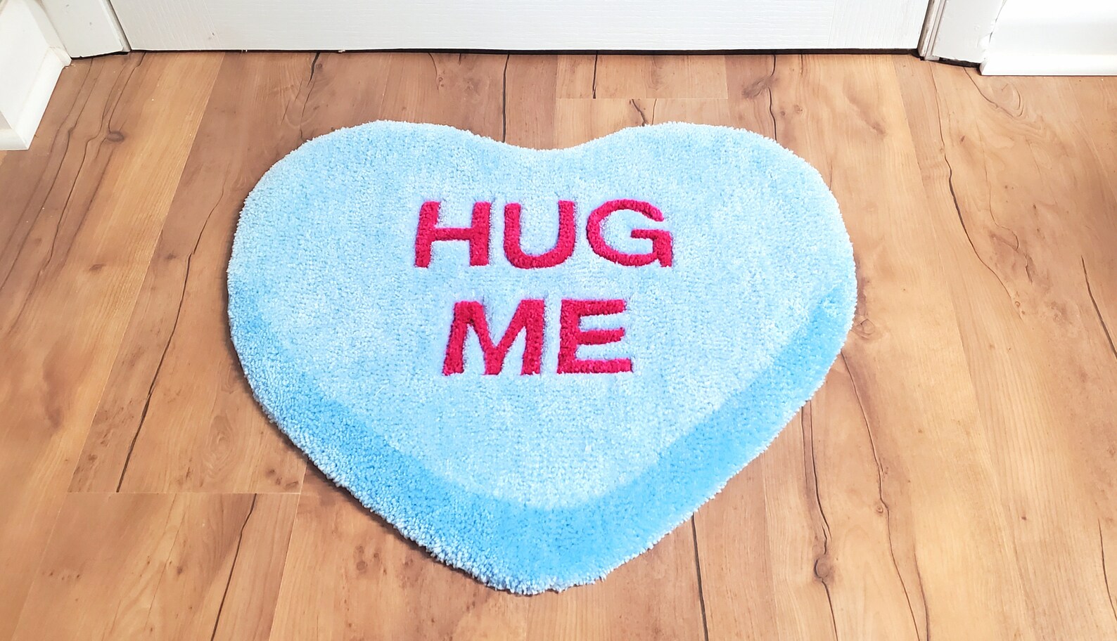 Hug Me Candy Heart Rug, Blue - Etsy