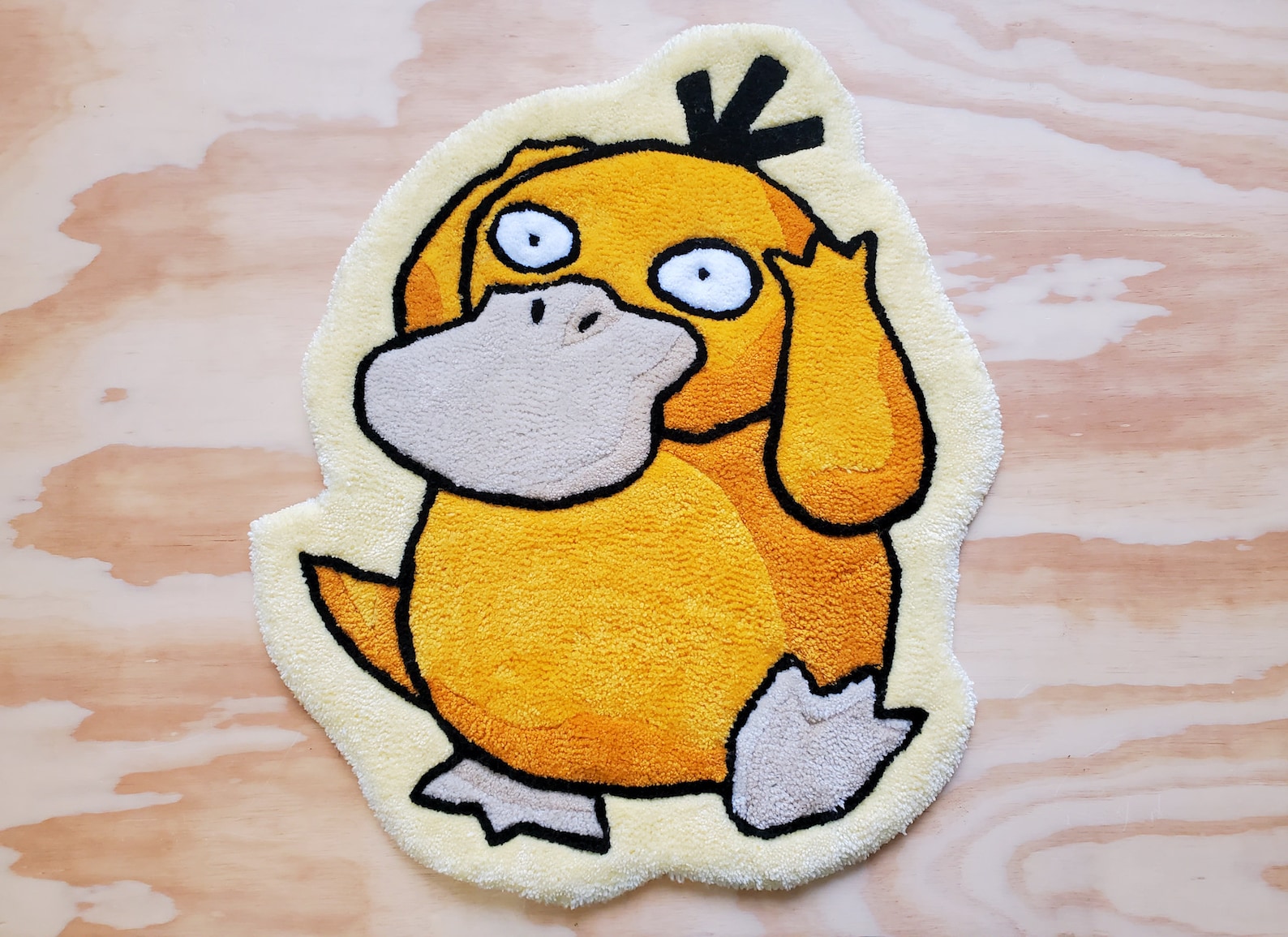 Psyduck Pokemon Inspired Tufted Rug - Etsy
