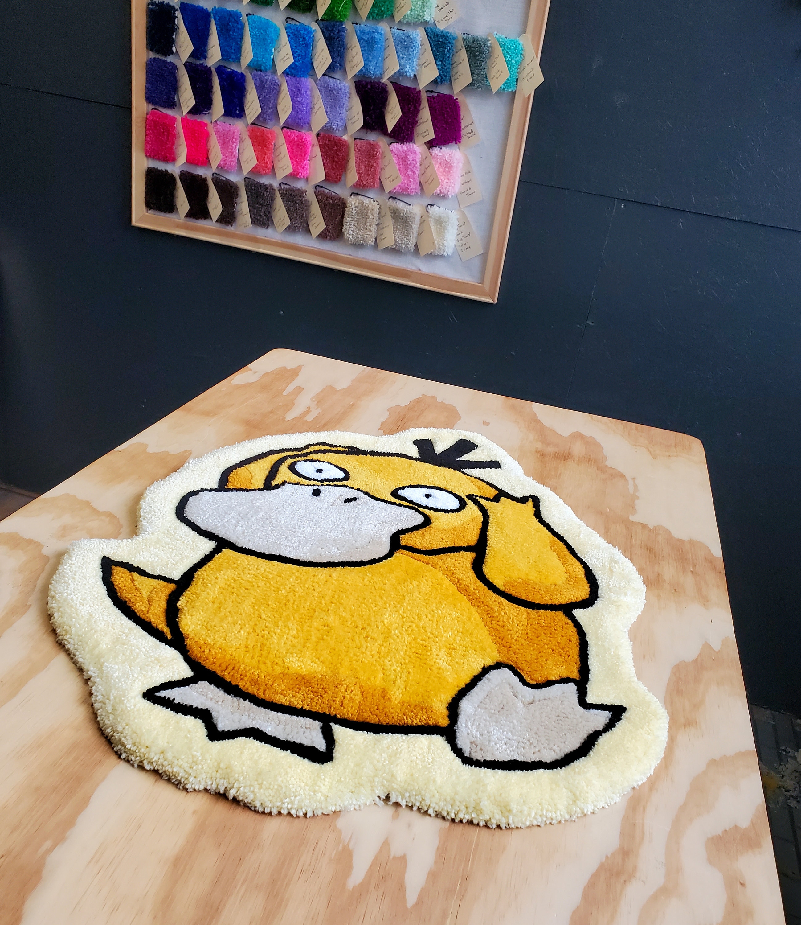 Psyduck Pokemon Inspired Tufted Rug - Etsy
